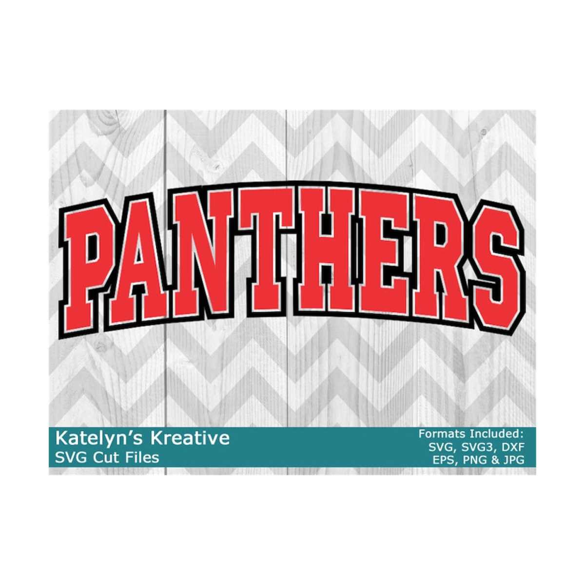 Panthers Arched SVG Files | Inspire Uplift