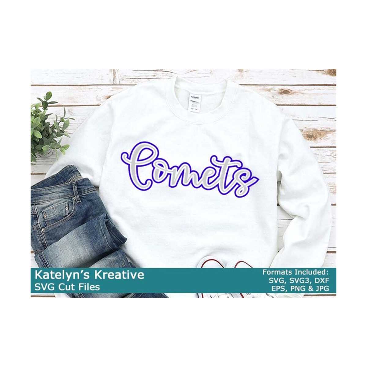 Comets Script SVG Files (2022 Series) - Inspire Uplift