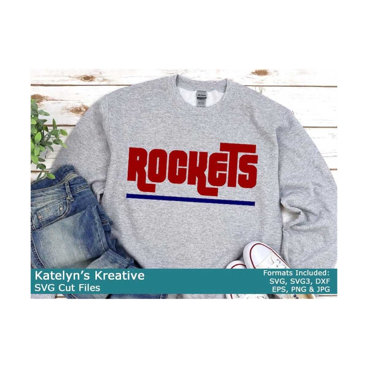 Rockets Team Mascots - SVG, SVG3, PNG, JPG, Sublimation | Inspire Uplift