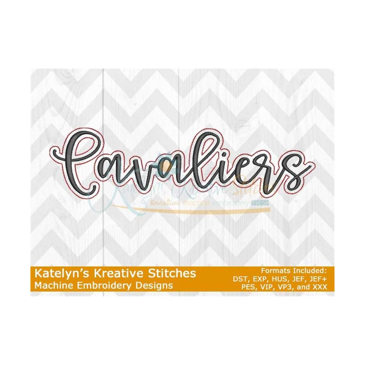 Cavaliers Script Machine Embroidery - 2022 Series - Inspire Uplift