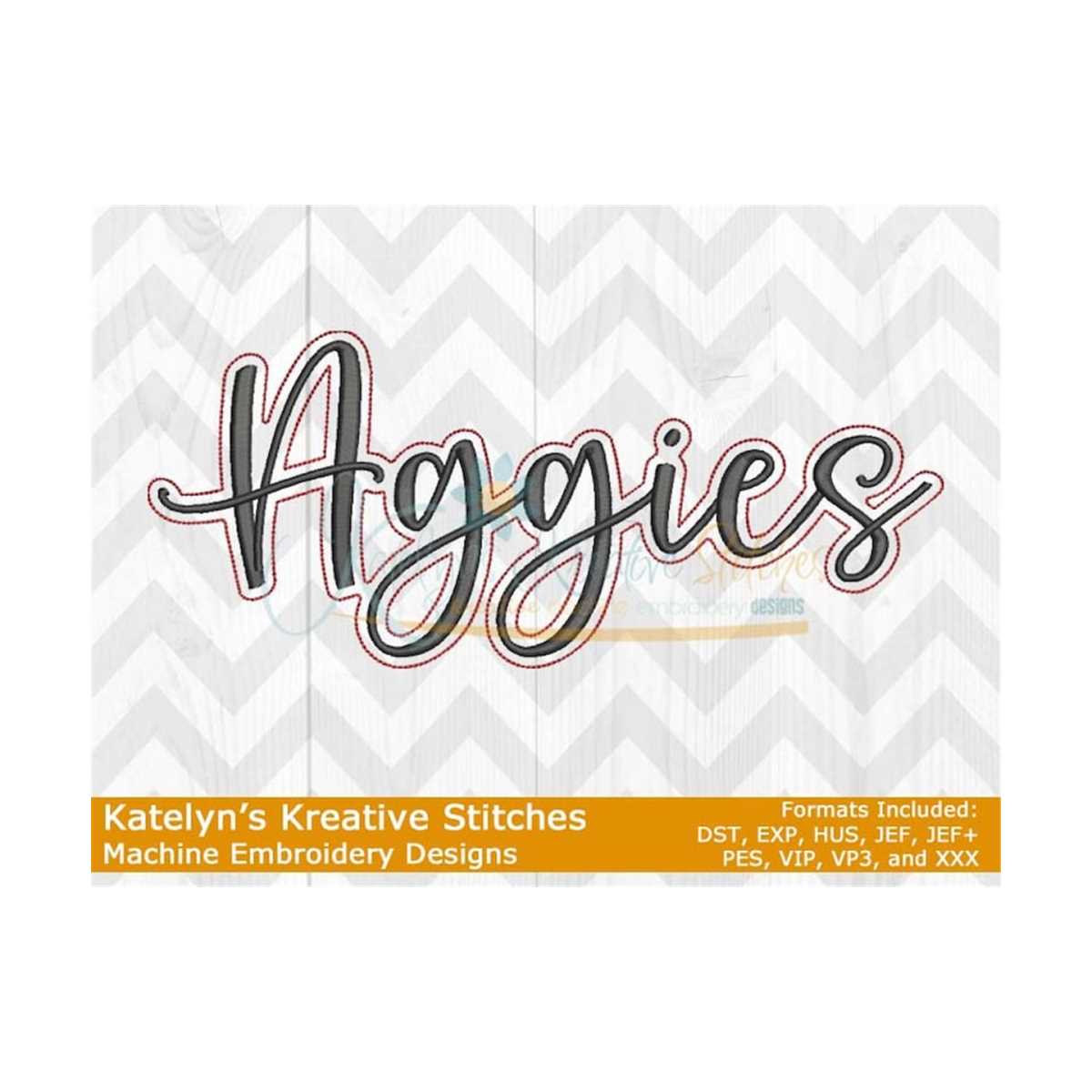 Aggies Script Machine Embroidery - 2022 Series - Inspire Uplift