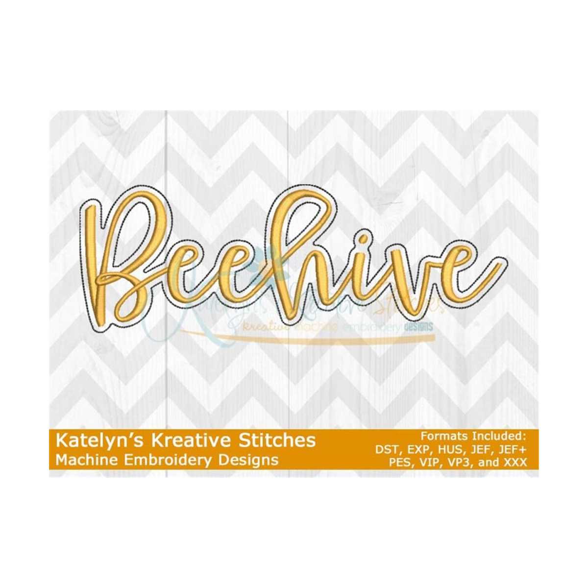 Beehive Script Machine Embroidery - 2022 Series | Inspire Uplift