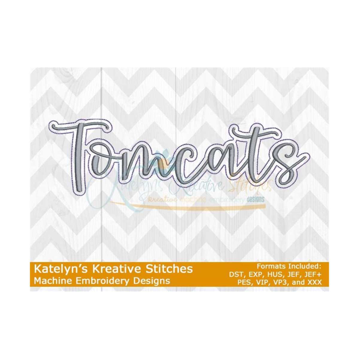 Tomcats Script Machine Embroidery - 2022 Series | Inspire Uplift