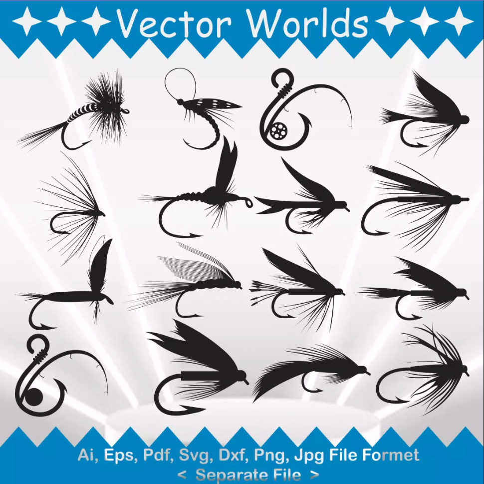 Fly Fishing svg, Fly Fishing's svg, Fly, Fishing, SVG, ai, p | Inspire ...