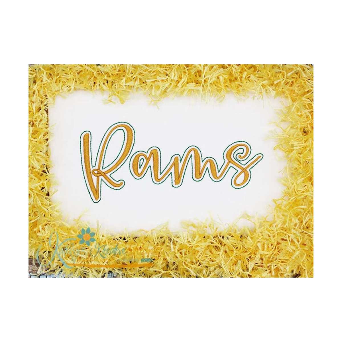Rams Script Machine Embroidery - 2022 Series - Inspire Uplift