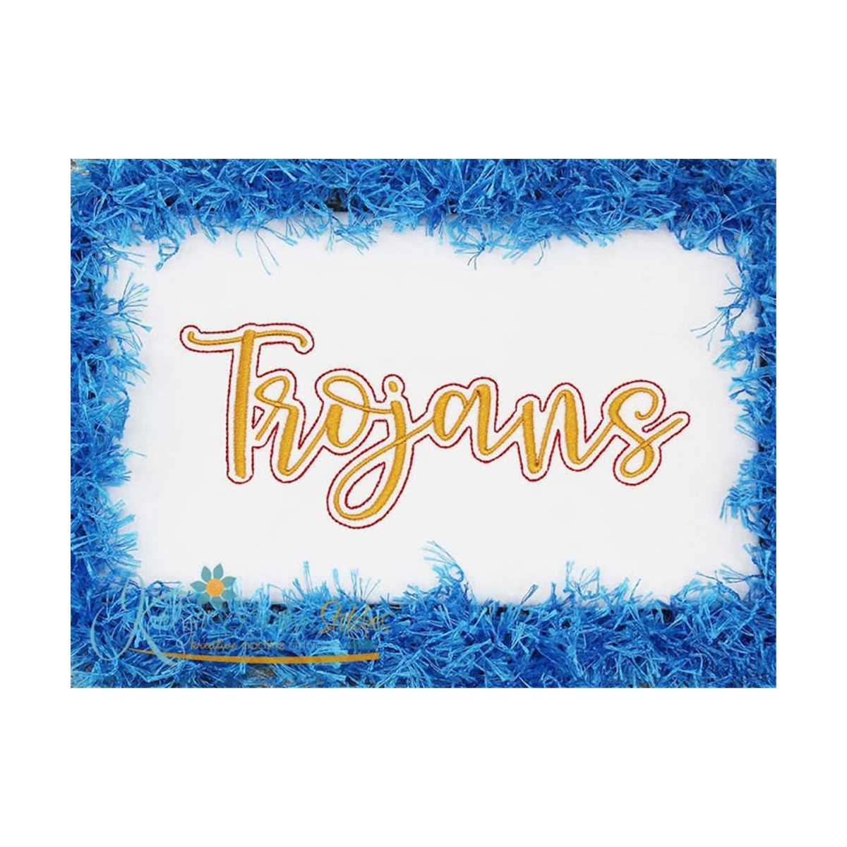 Trojans Script Machine Embroidery - 2022 Series | Inspire Uplift