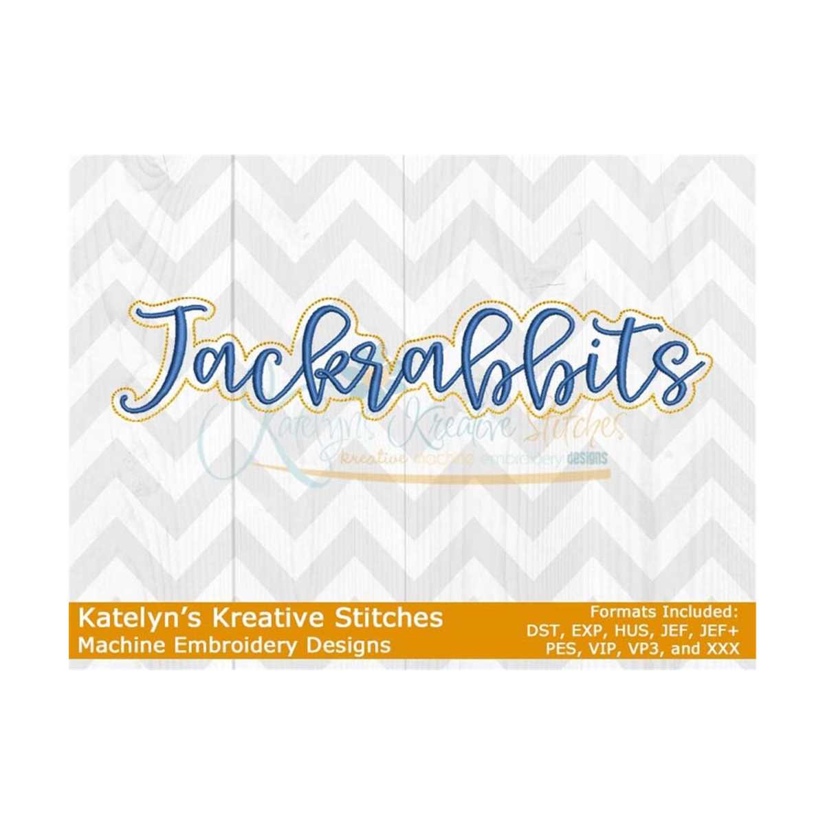 Jackrabbits Script Machine Embroidery - 2022 Series | Inspire Uplift