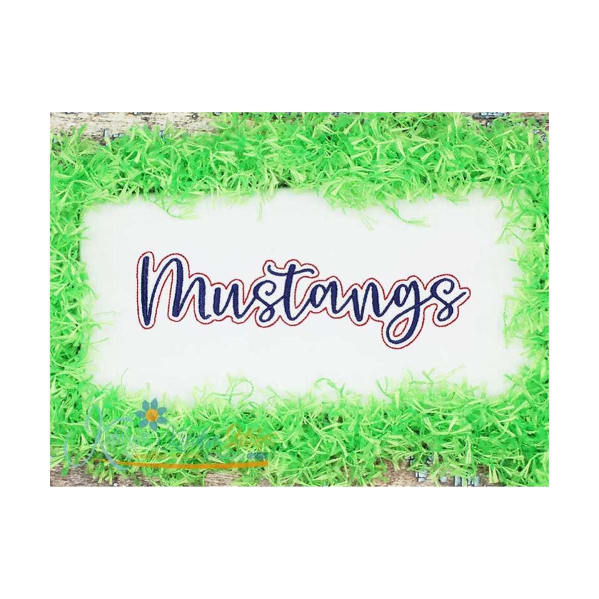 Mustangs Script Machine Embroidery - 2022 Series | Inspire Uplift