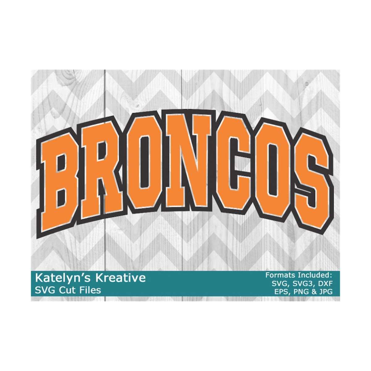 Broncos Arched SVG Files | Inspire Uplift