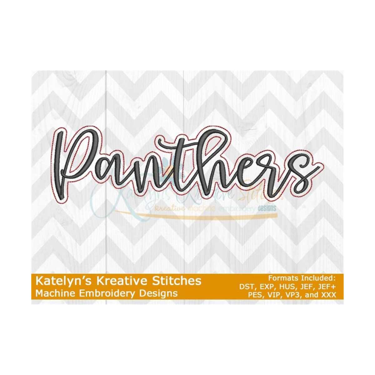 Panthers Script Machine Embroidery - 2022 Series - Inspire Uplift
