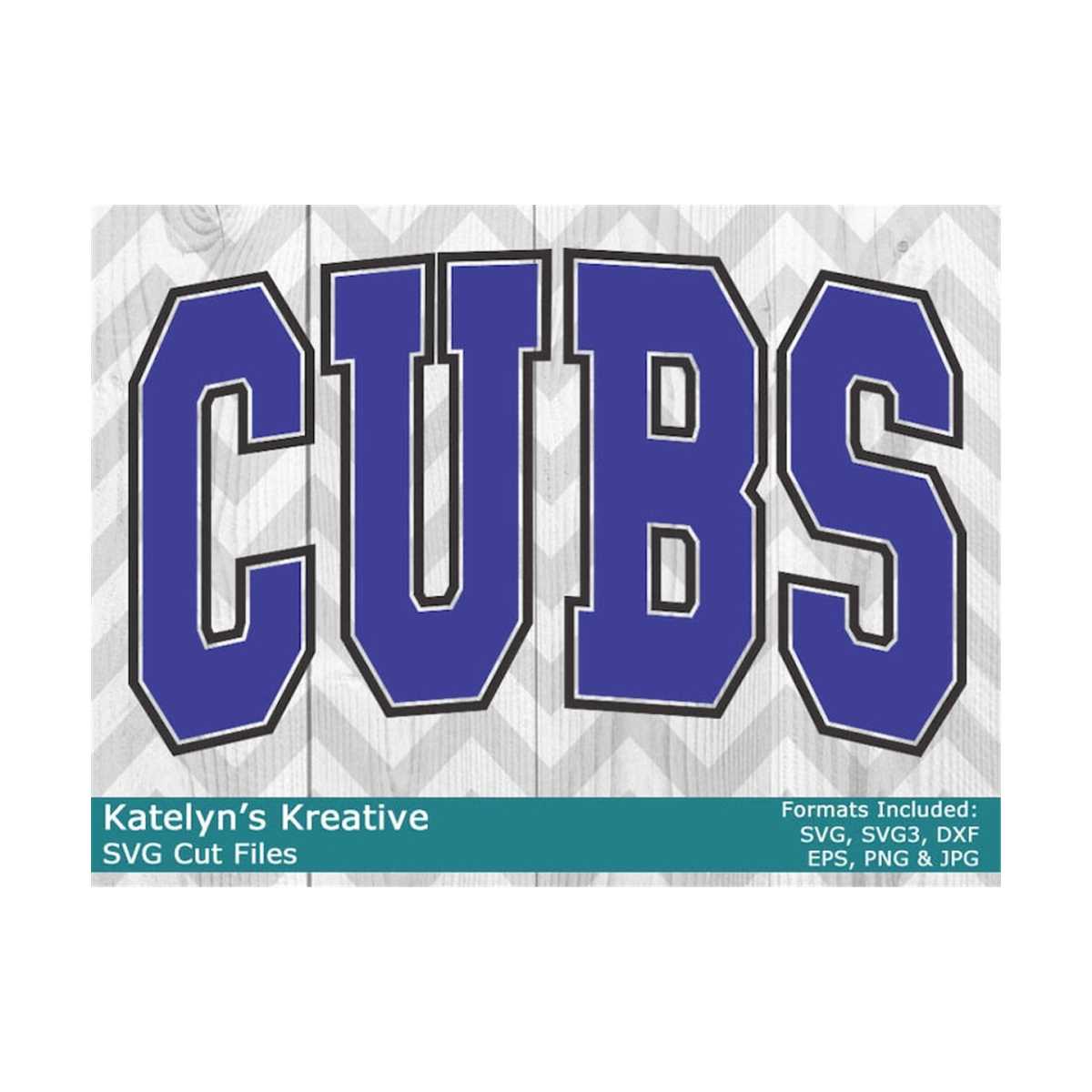 Cubs Arched SVG Files | Inspire Uplift