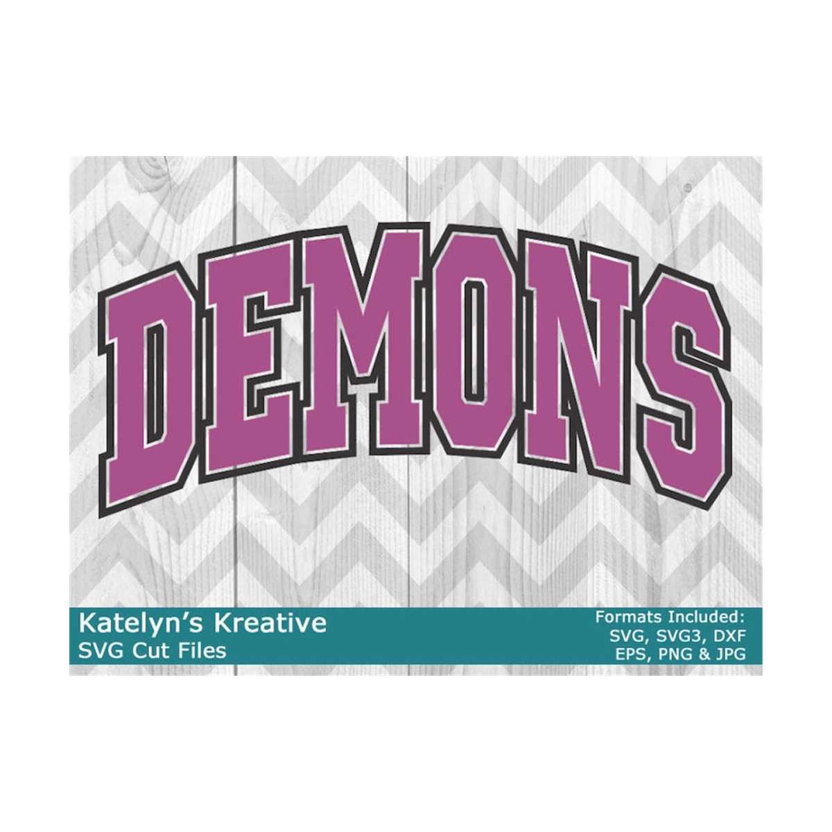Demons Arched SVG Files | Inspire Uplift