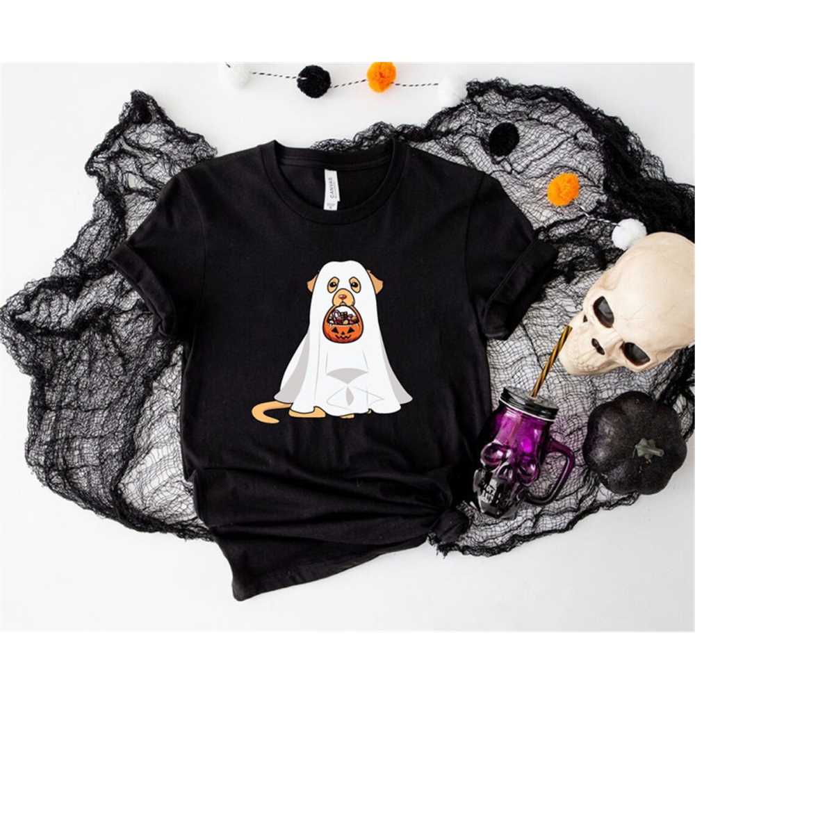 Ghost Dog Shirt,Halloween Dog Shirt,Halloween Dog Gift Shirt - Inspire ...