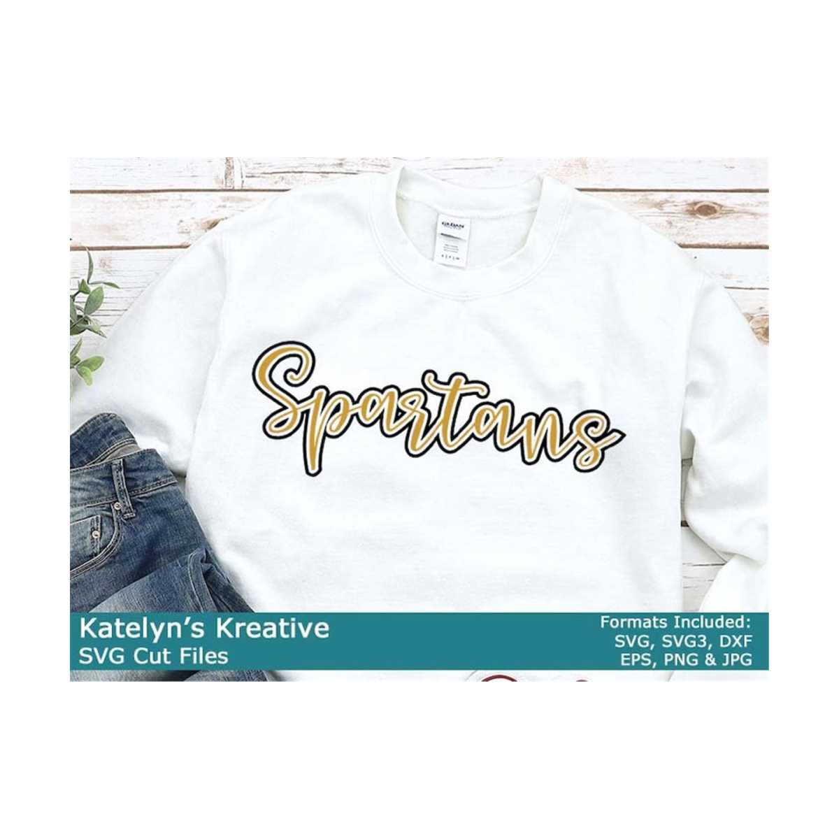 Spartans Script SVG Files (2022 Series) | Inspire Uplift