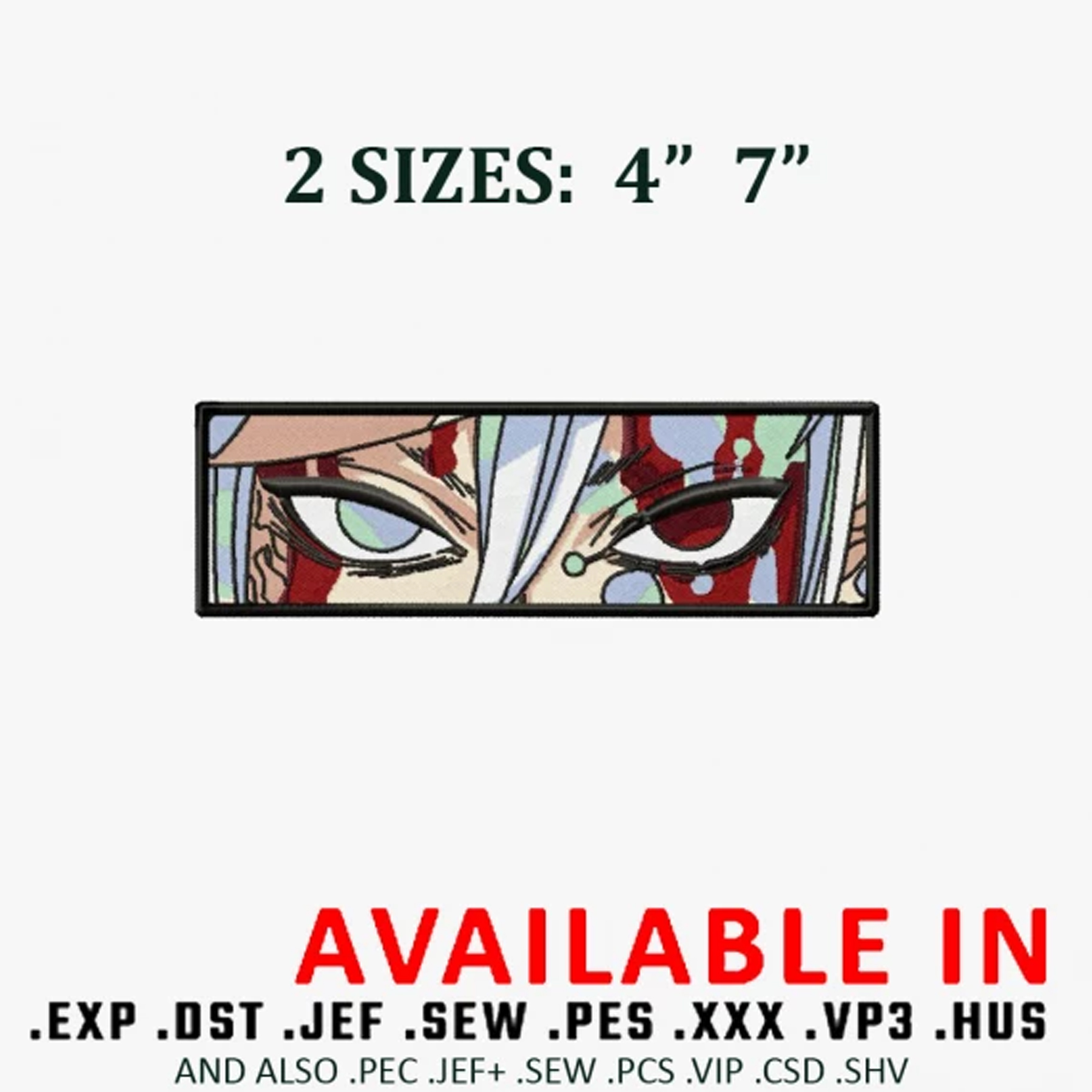 Tengen Eyes Embroidery Design, Anime shirt, Anime design, An | Inspire ...