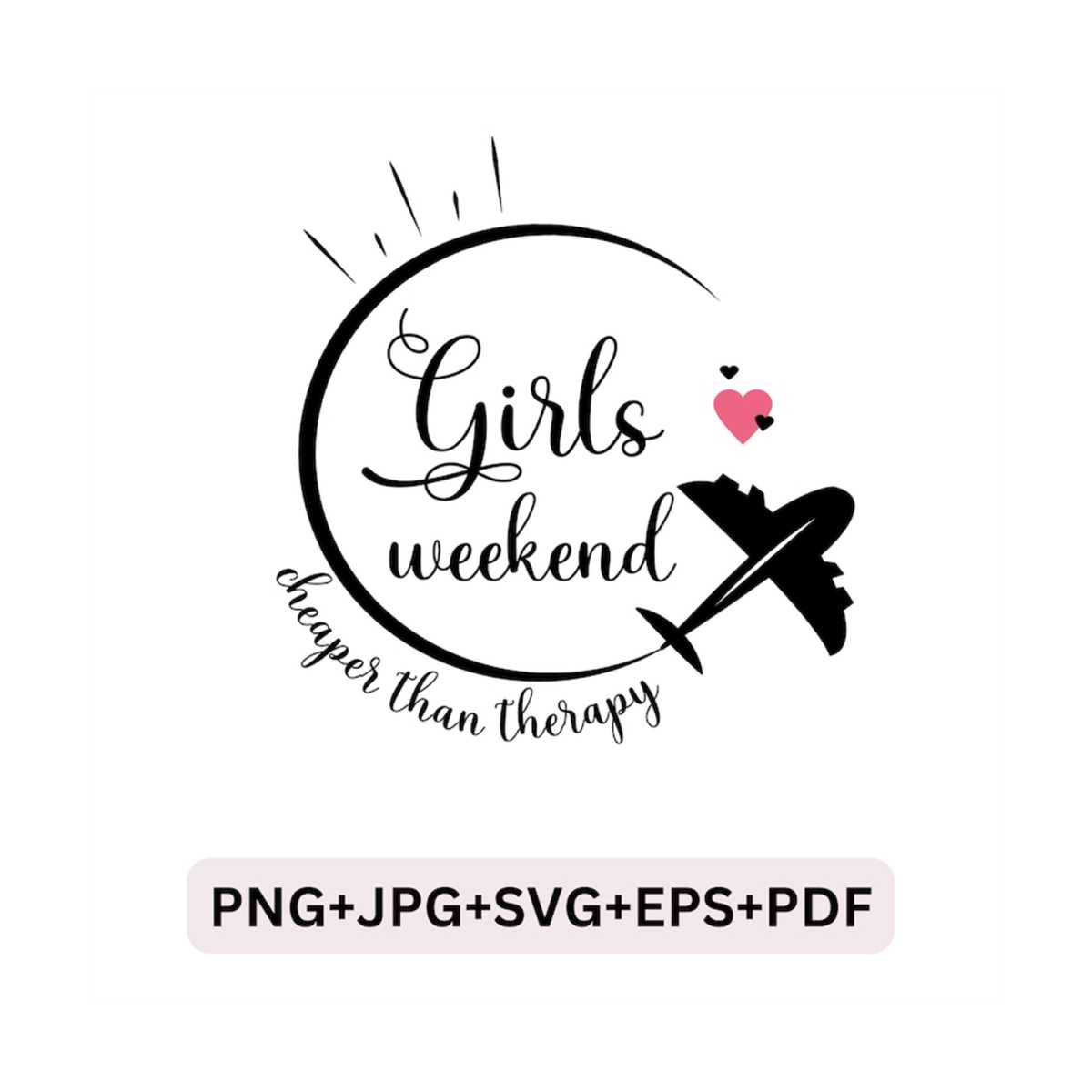 Girls weekend cheaper than therapy Svg,Girls Vacation Svg,Gi | Inspire ...