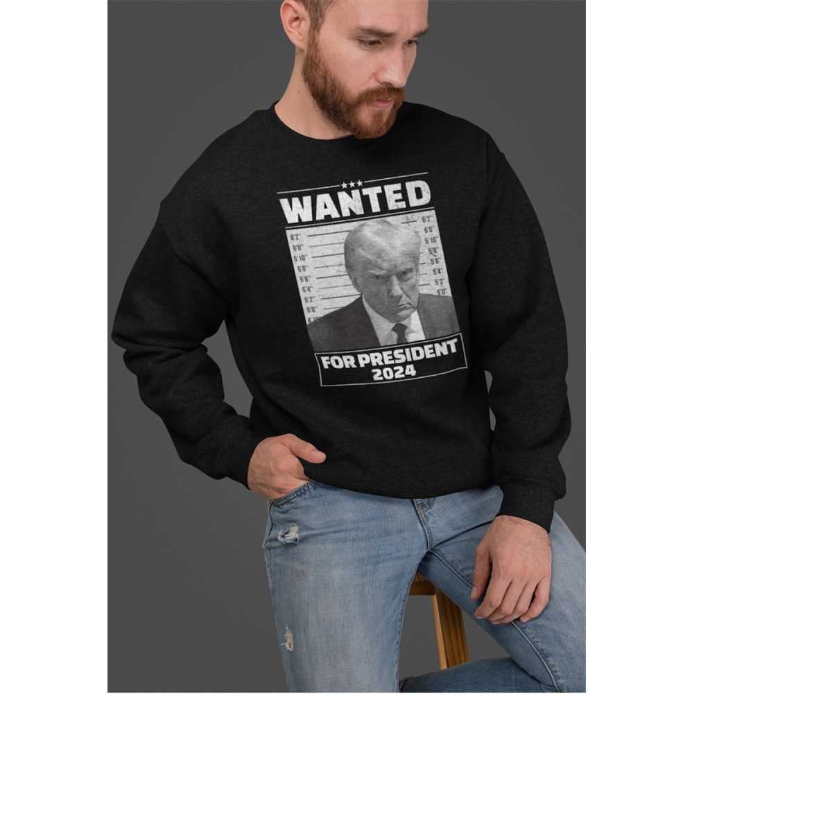 Trump Mugshot Sweatshirt, POTUS Mug Shot, Save America Shirt | Inspire ...