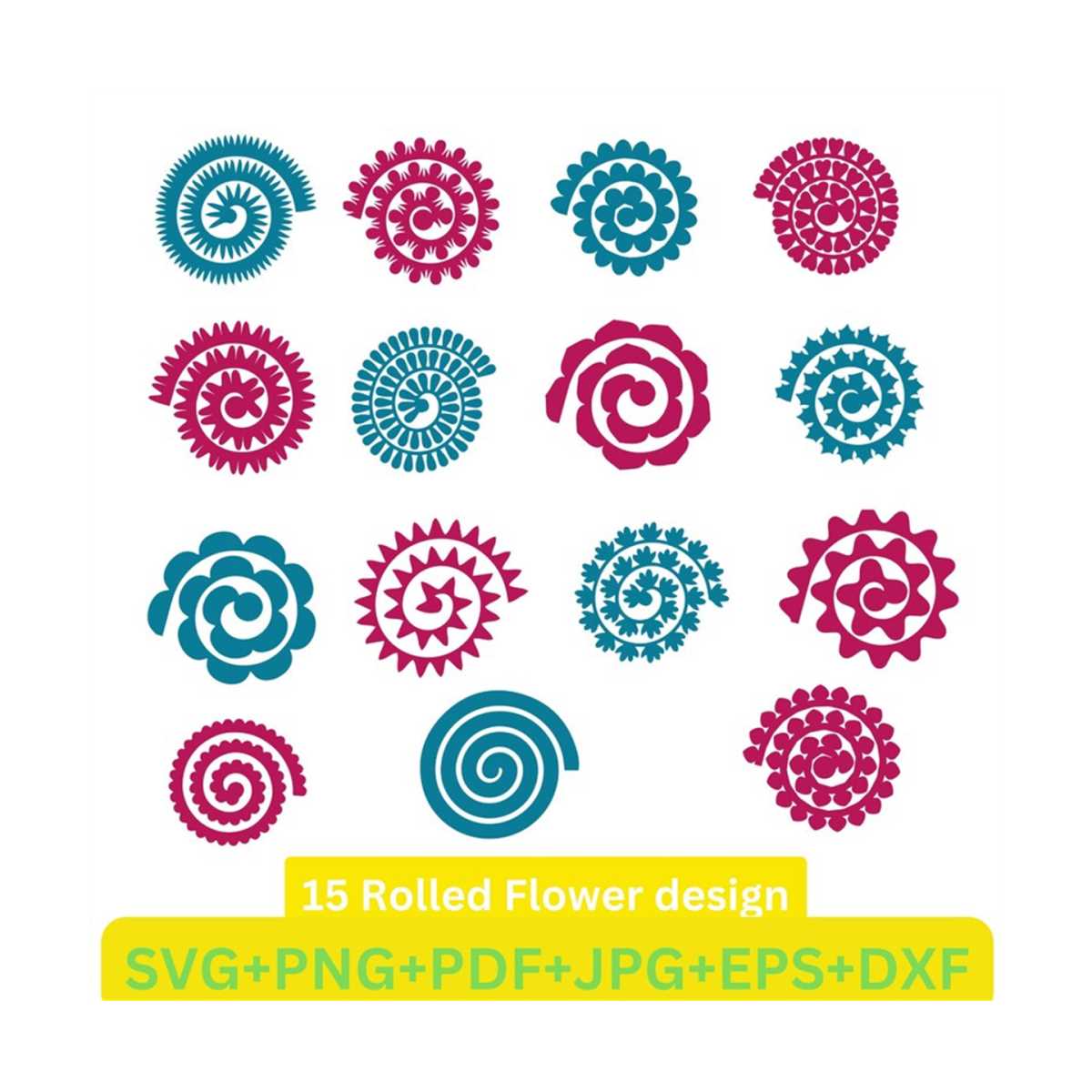 ROLLED FLOWER svg, rolled flowers, rolled paper flowers, Flo | Inspire ...