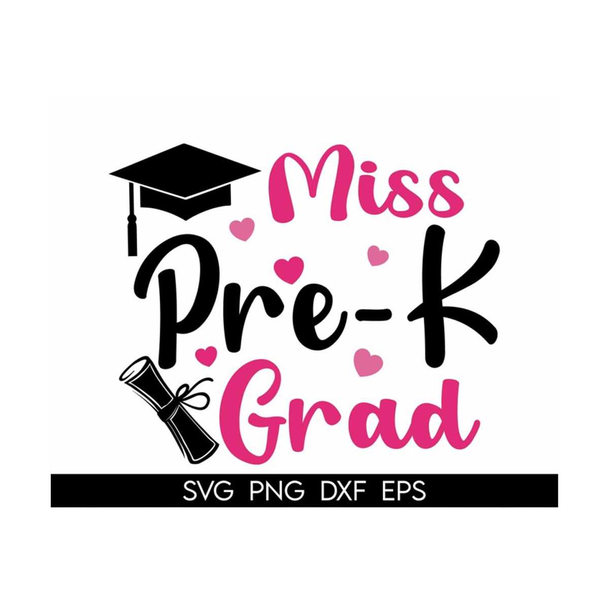 miss pre k grad svg - Inspire Uplift