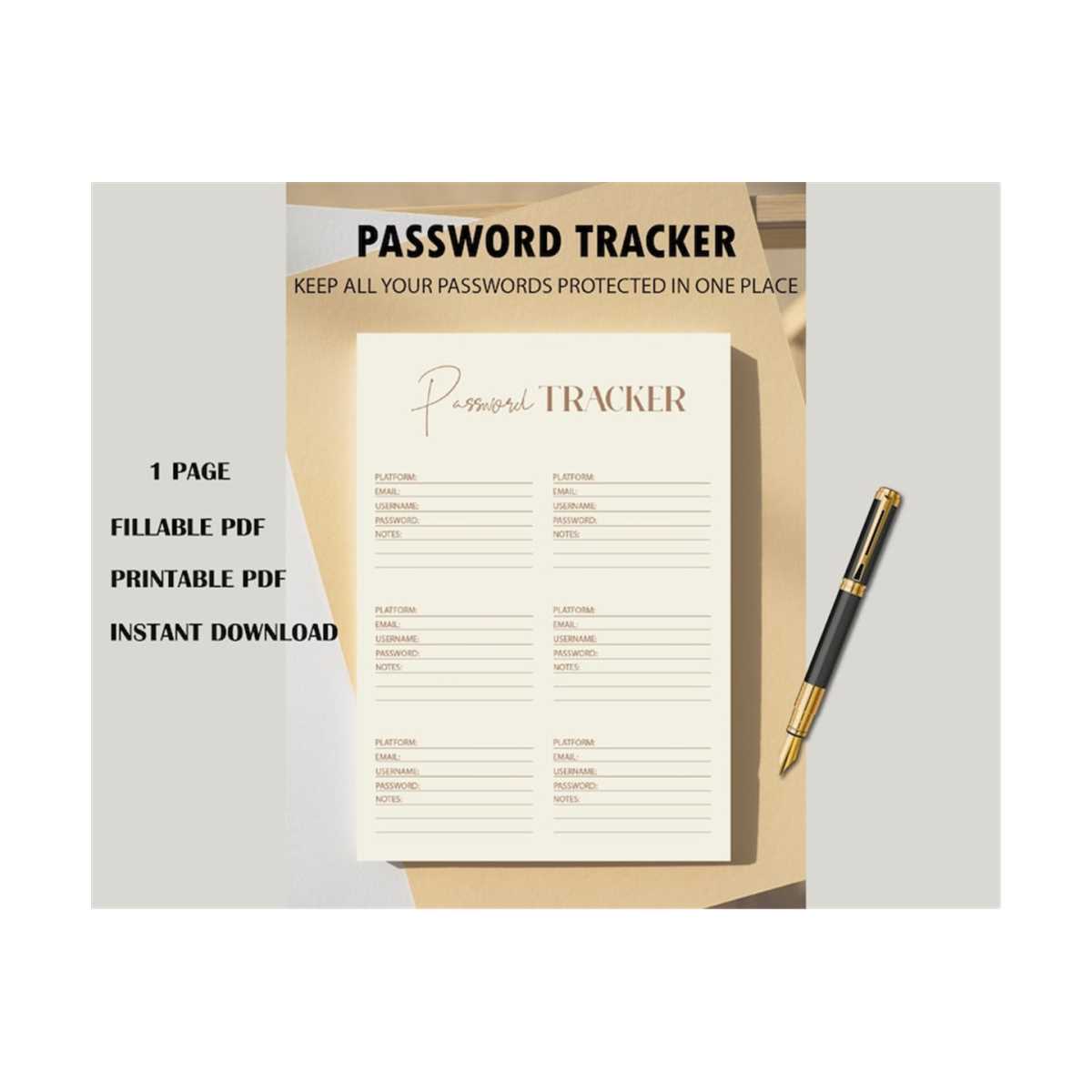 Password Tracker | Inspire Uplift