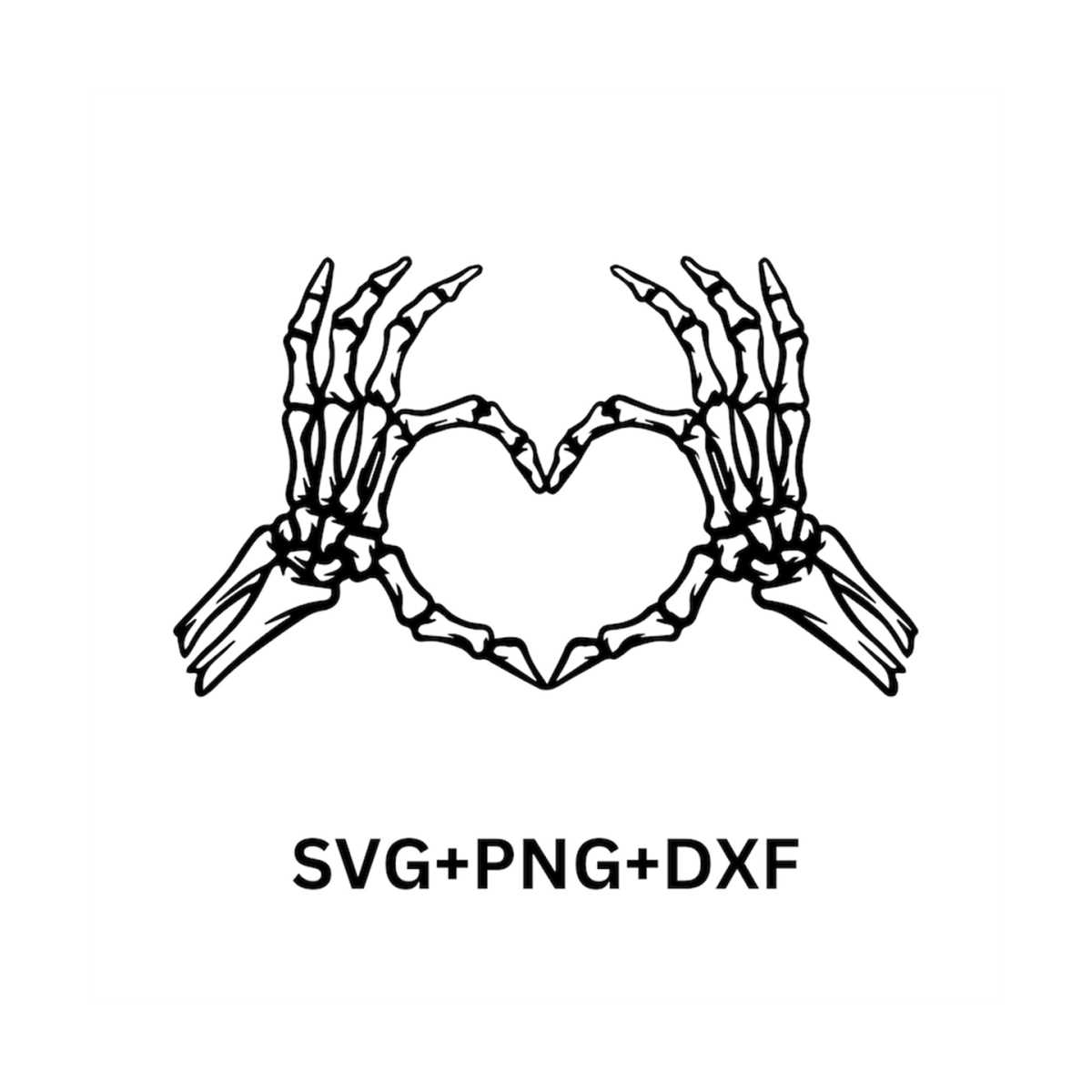 Skeleton Hand Heart Sign SVG Png, Peace Hand Svg, Peace Sign | Inspire ...