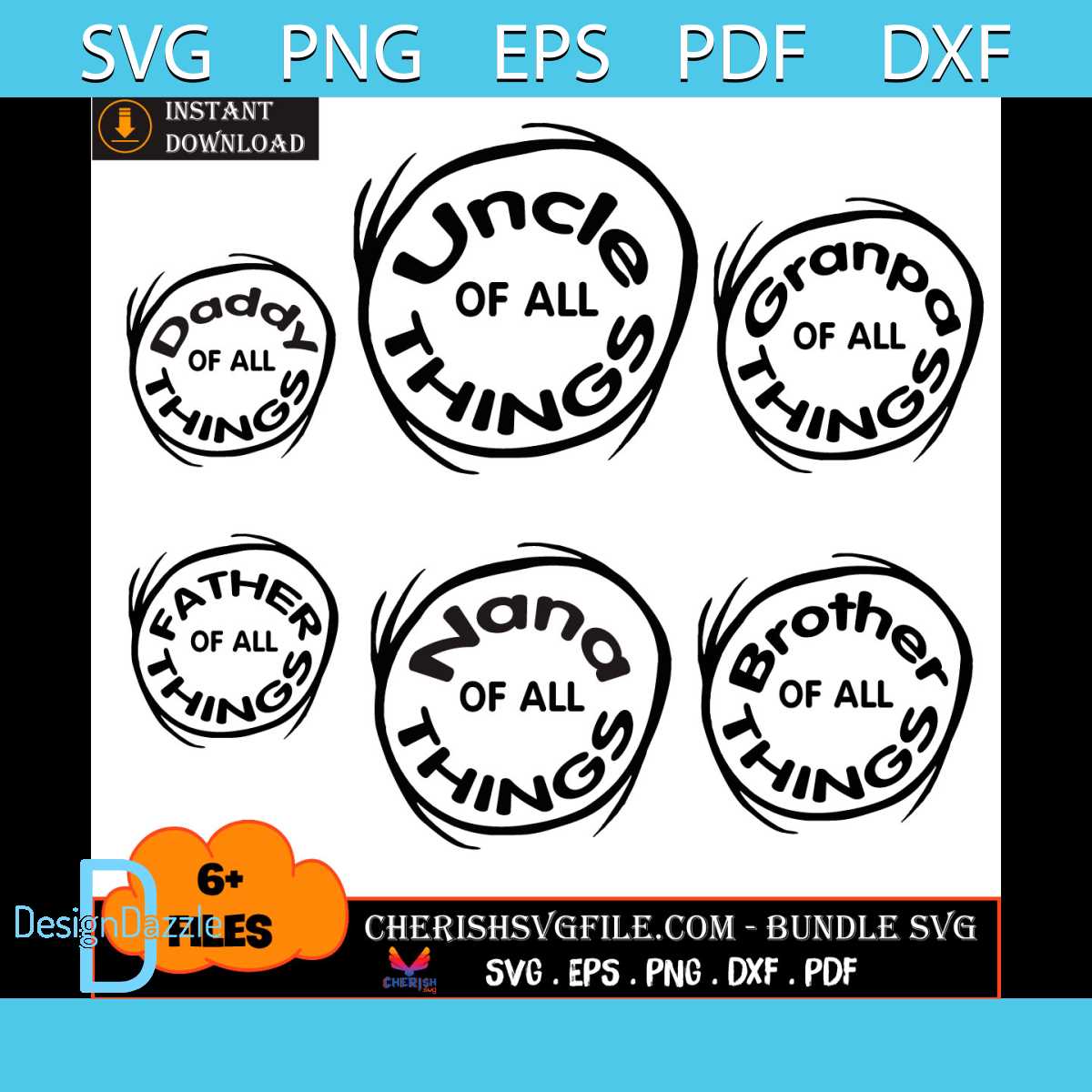 6 Files Thing Family Dr Seuss Svg, Dr Seuss Thing Family Bun | Inspire ...