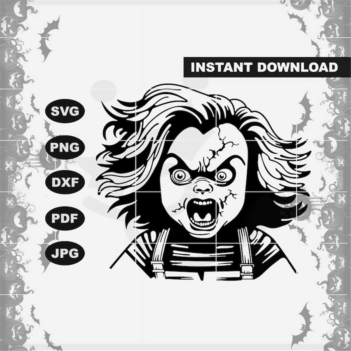 Scary Doll for Halloween SVG, Scary Kid drip Svg, Horror for | Inspire ...