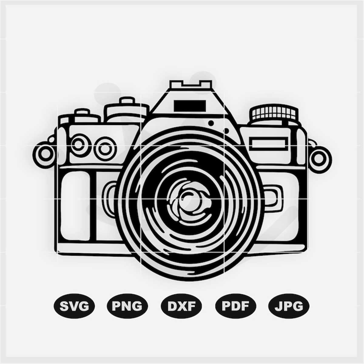 Camera SVG for Cricut Maker Machine, Silhouette Cameo, and o | Inspire ...