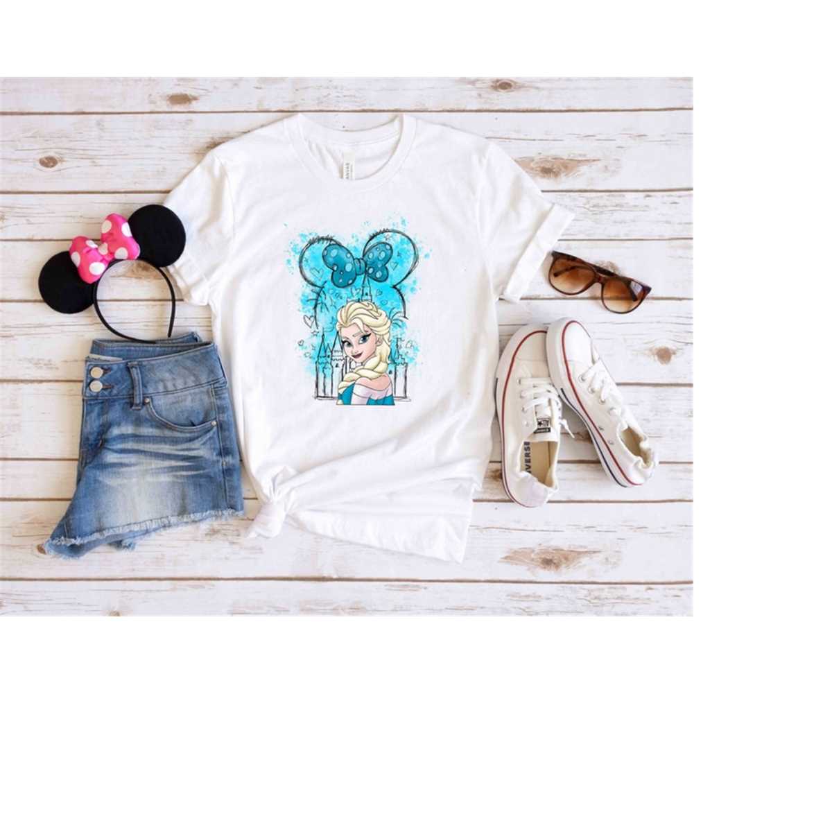 Disney Frozen Princess Elsa Shirt, Frozen Elsa Shirt, Disney | Inspire ...