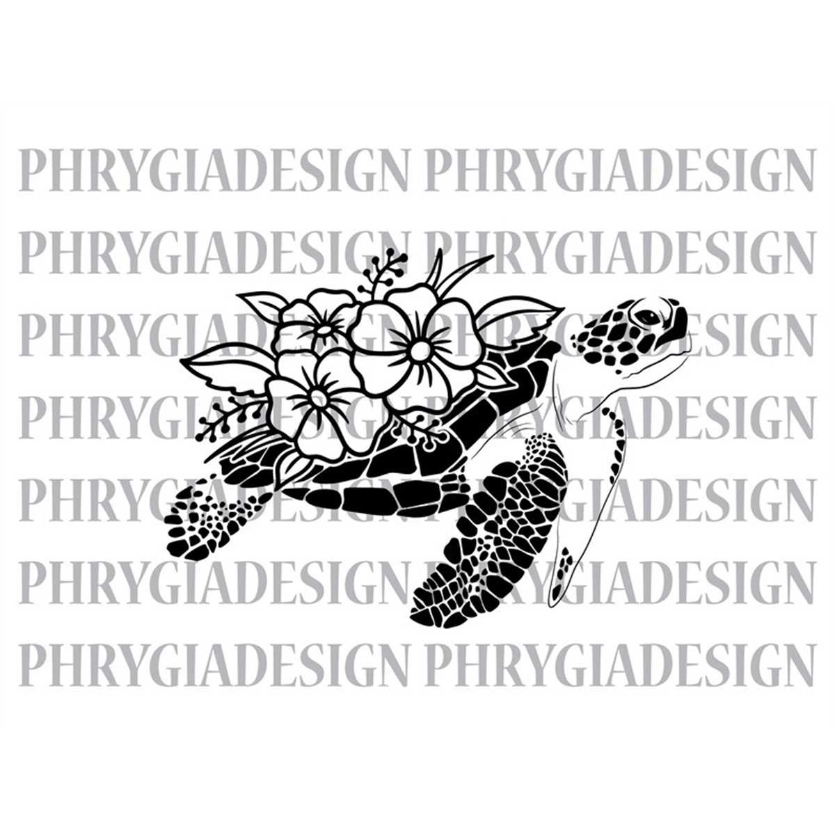 Floral Turtle Svg , Sea Turtle Svg , Turtle Svg , Flower Tur | Inspire ...