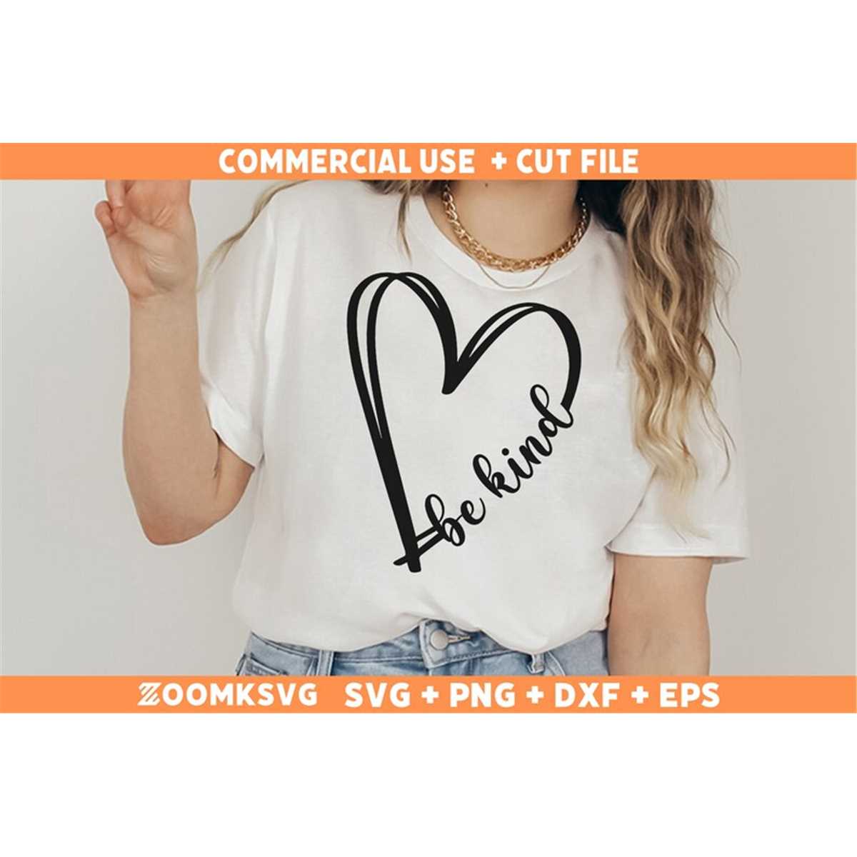 Be Kind Heart Svg, Be Kind Svg For Cricut, Kindness Svg, Bee - Inspire ...