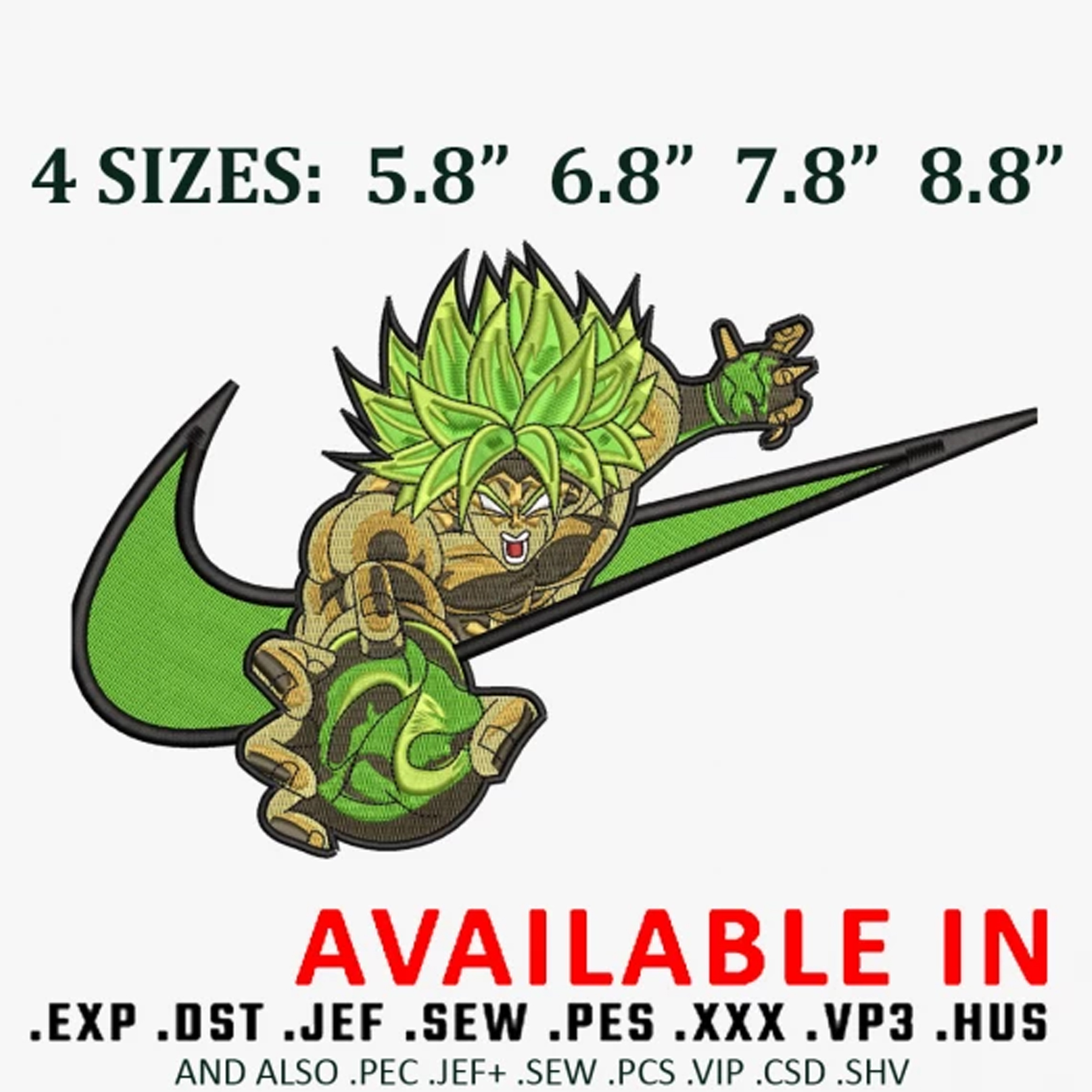 Nike x broly embroidery design, Embroidered shirt, Anime shi | Inspire ...