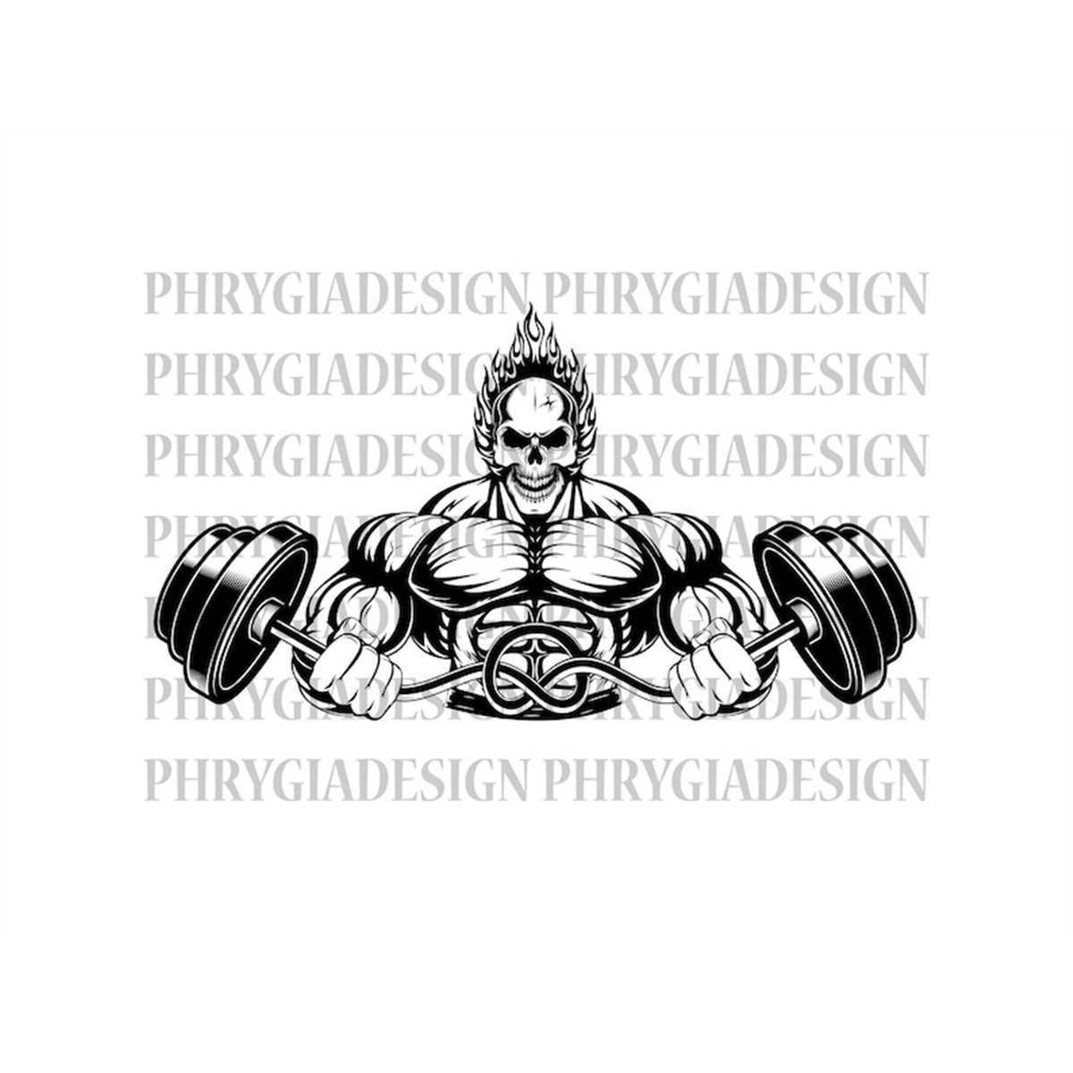 Skeleton Bodybuilder Svg Png , Body Builder Svg , Bodybuildi - Inspire ...