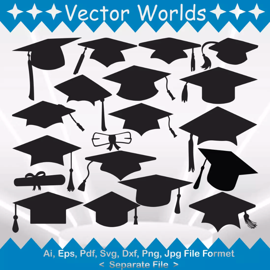 Graduation Cap svg, Graduation Caps svg, Graduation, Cap, SV - Inspire ...