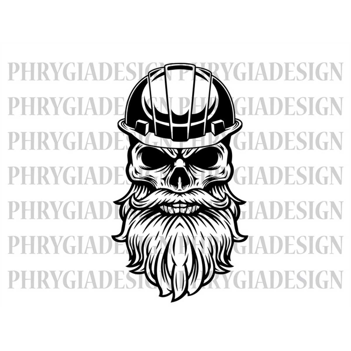 Skull With Hard Hat Svg Png , Construction Svg , Constructio | Inspire ...
