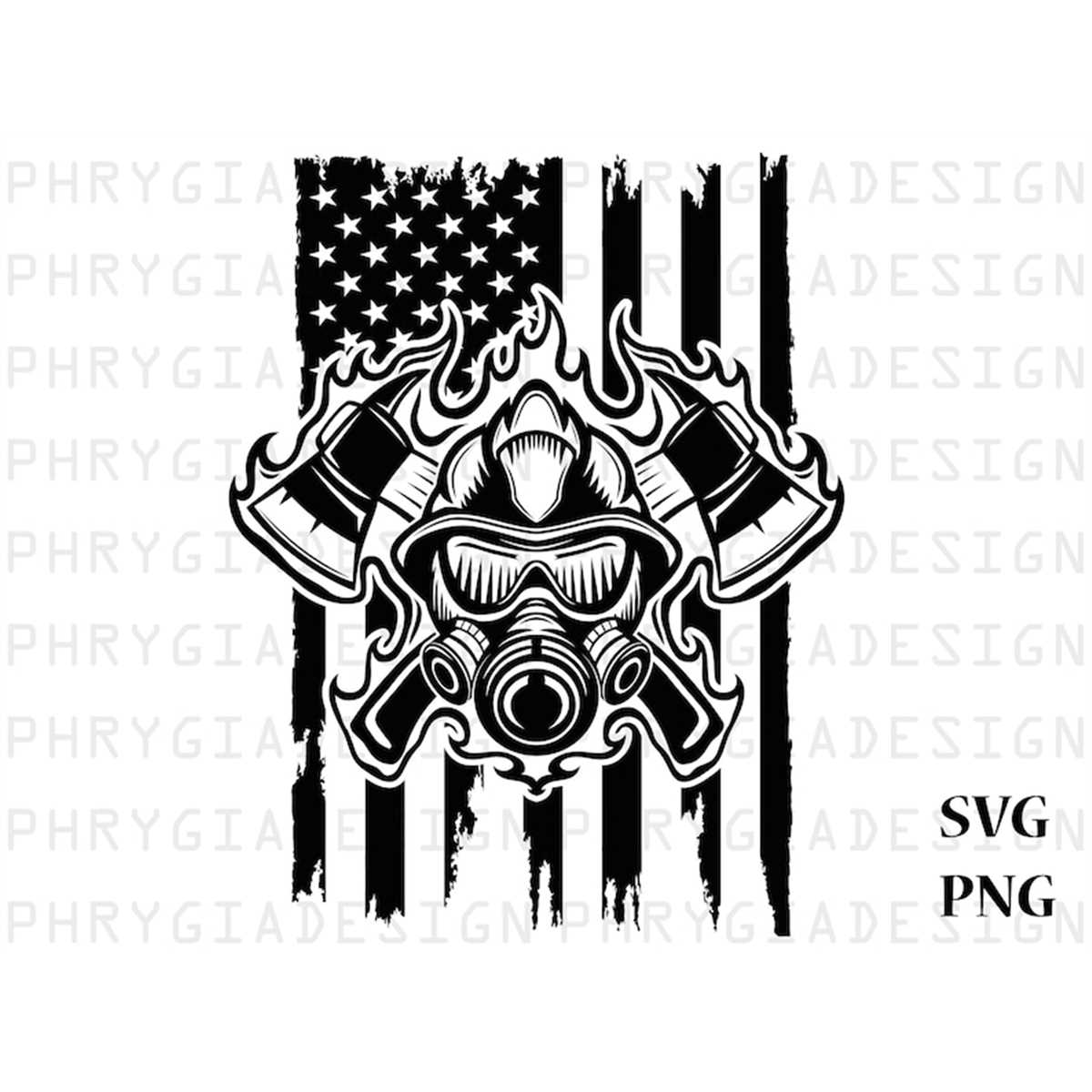 Firefighter Usa Flag Svg Png , Fireman Svg , Firefighter Svg | Inspire ...