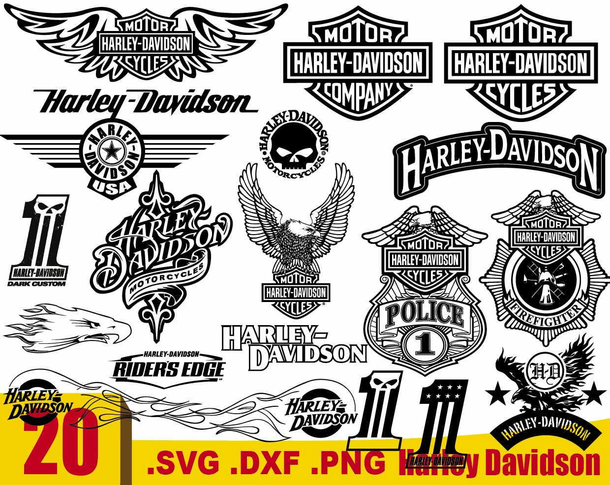 Harley Davidson Silhouette Svg, Harley Davidson Png Svg, Har - Inspire ...