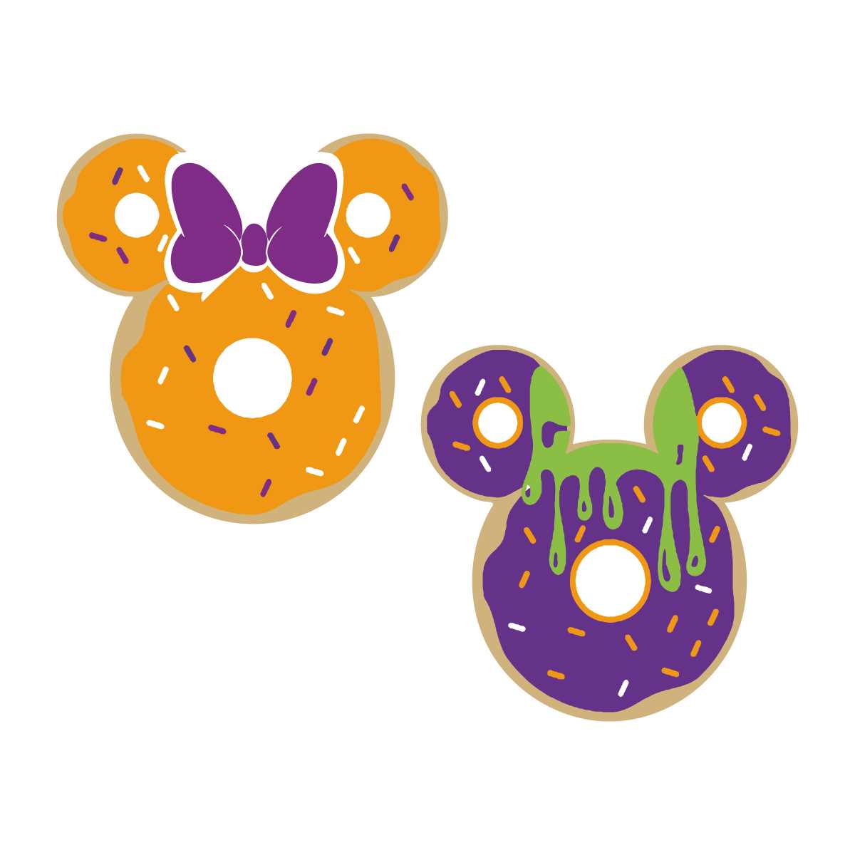 Disney Mouse Donuts Halloween Logo SVG | Inspire Uplift