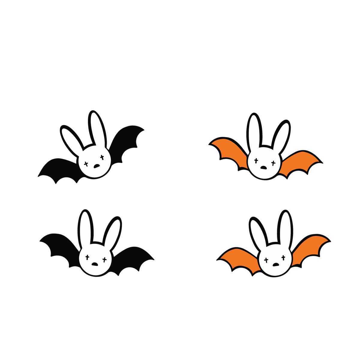 Bat Bunny Halloween Logo SVG, Funny Halloween SVG | Inspire Uplift
