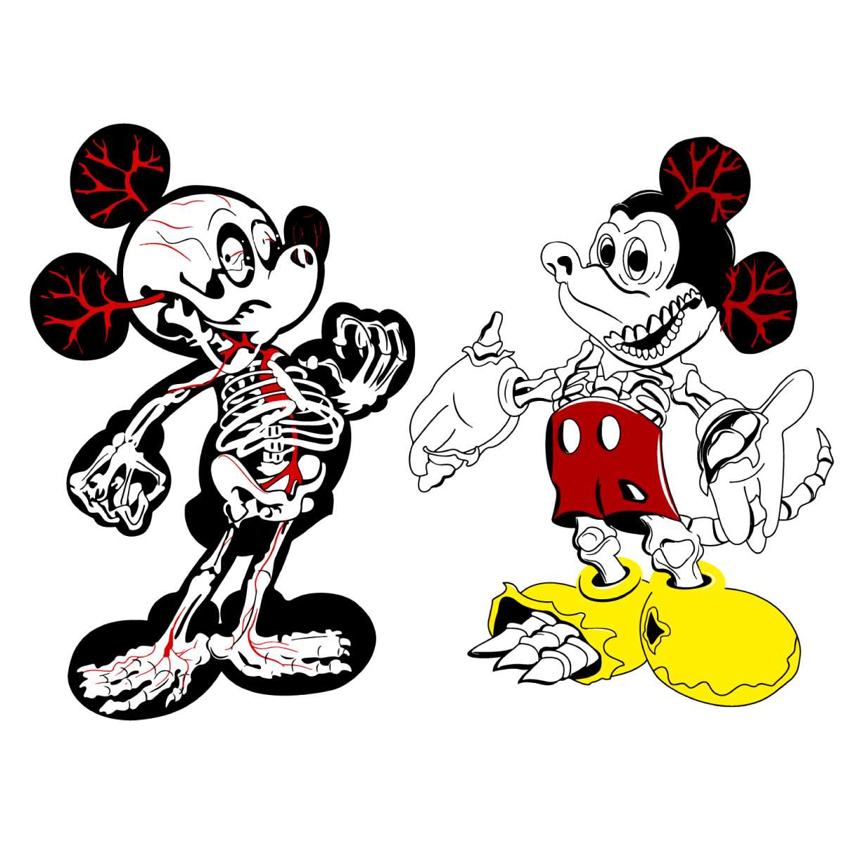 Halloween Disney Mickey Skeleton SVG, Disneyland Halloween S | Inspire ...
