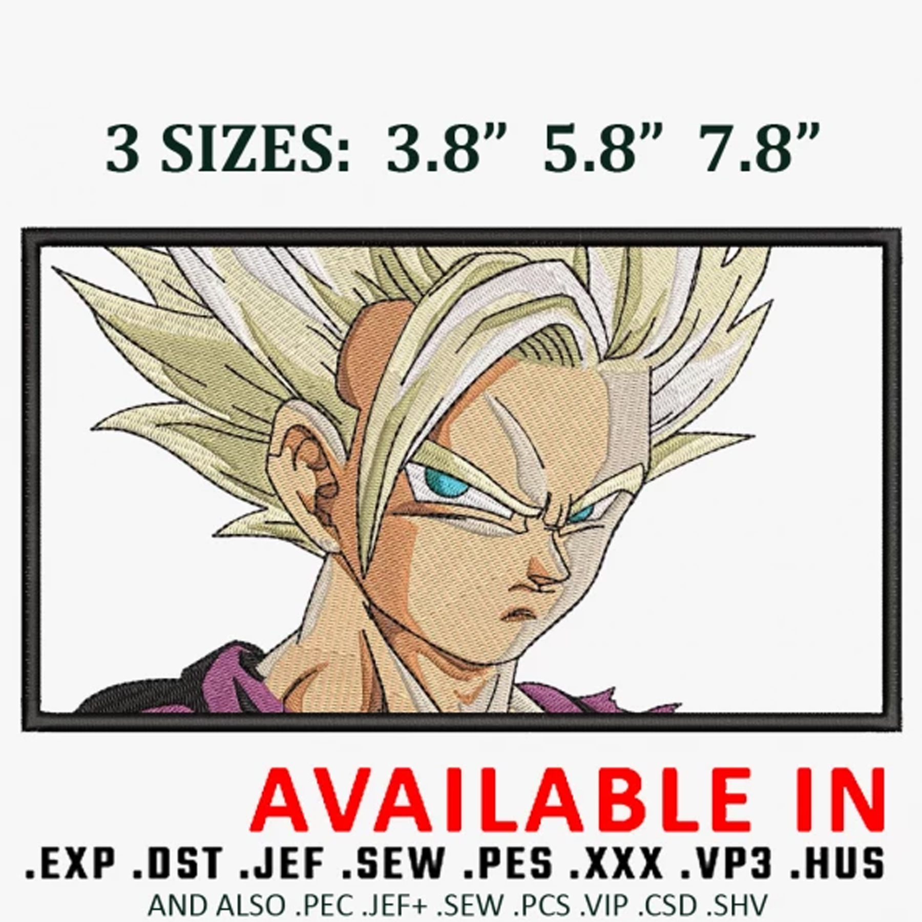 Gohan Anime Embroidery Design, Anime design, Anime shirt, An | Inspire ...