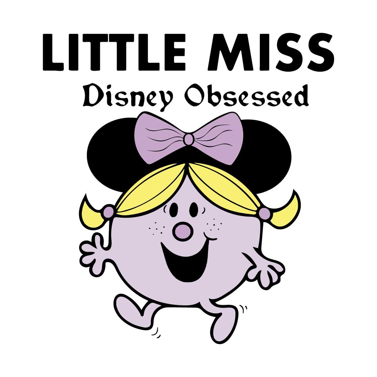 Little Miss Disney Obsessed Logo SVG, Funny Disney SVG - Inspire Uplift