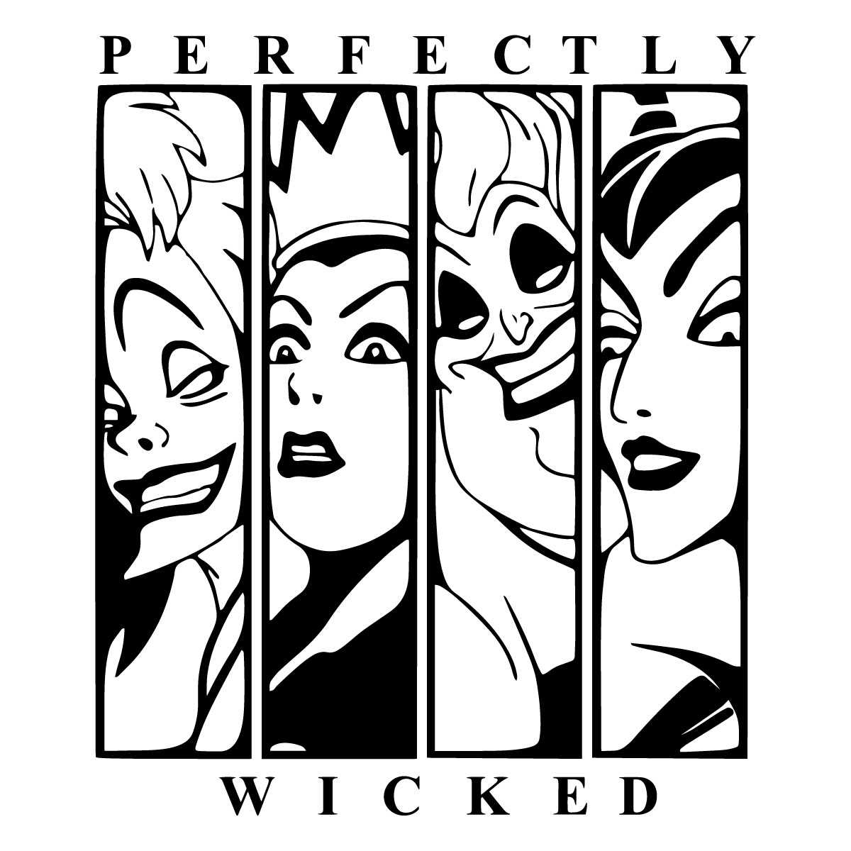 Perfectly Wicked SVG, Series Walt Disney Animated SVG | Inspire Uplift