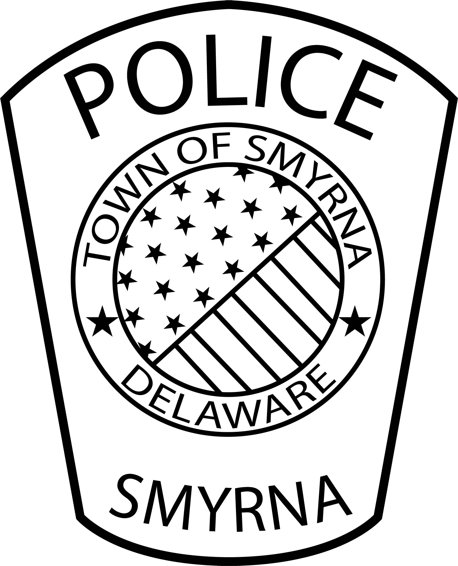 TOWN OF SMYRNA DELAWARE POLICE PATCH VECTOR FILE SVG DXF EPS | Inspire ...
