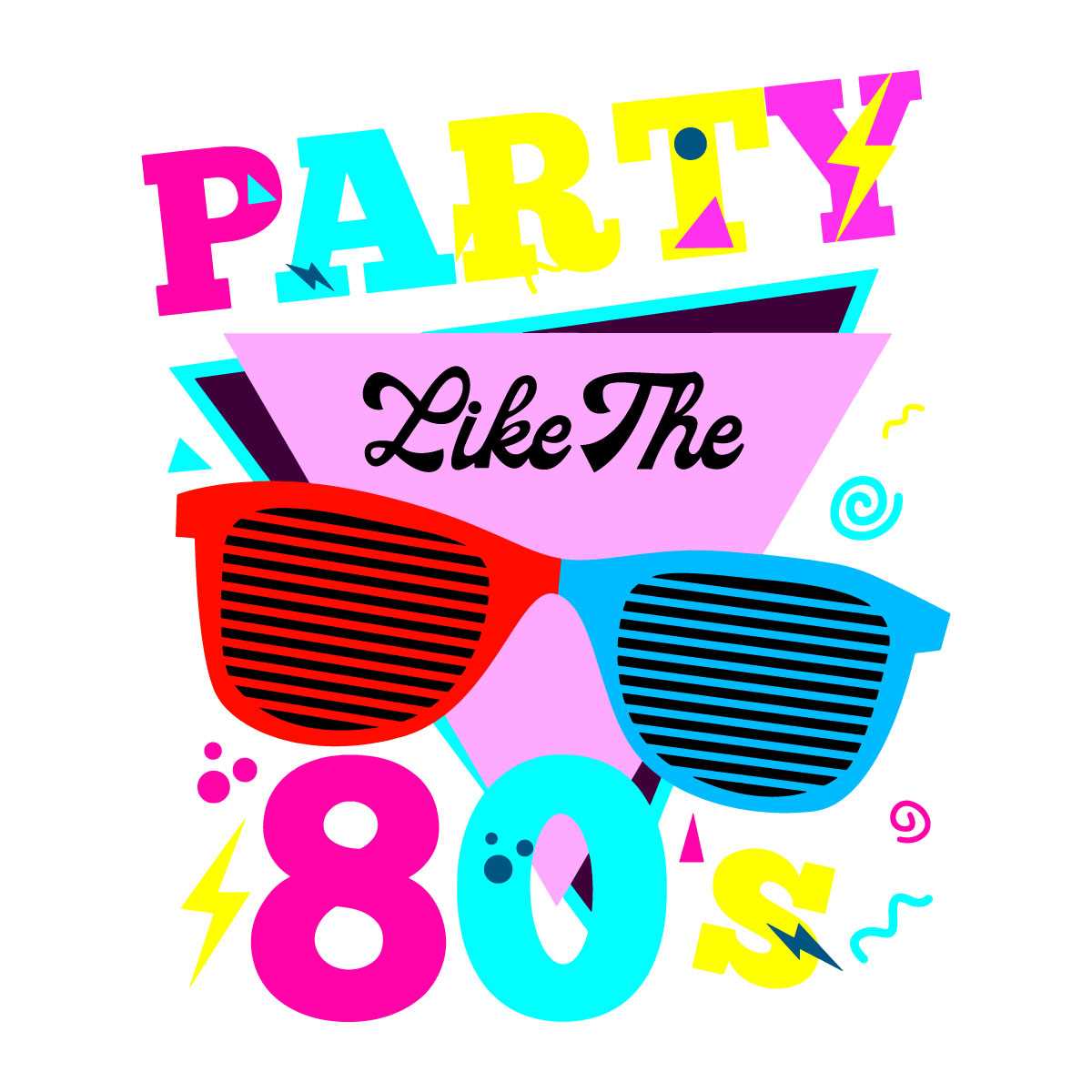 Party Like The 80s SVG, Made In The 80's SVG | Inspire Uplift