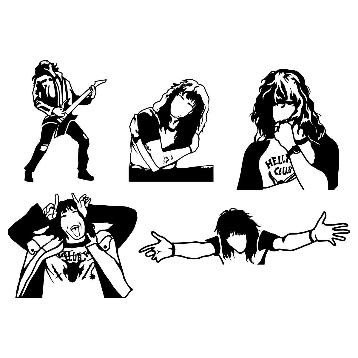 Rocker Eddie Munson Stranger Things Logo SVG | Inspire Uplift