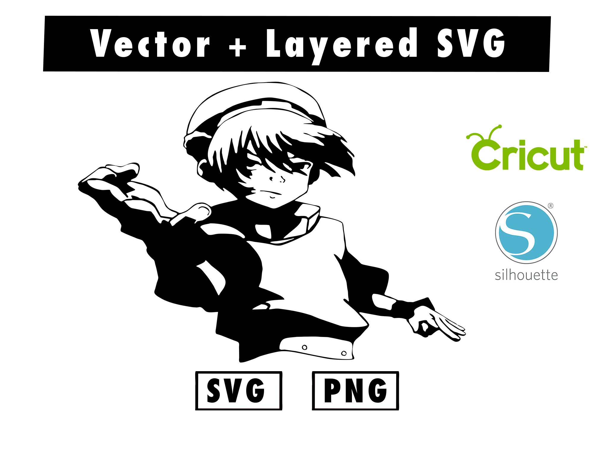 tuff svg and png files for cricut machine , anime svg , mang | Inspire ...