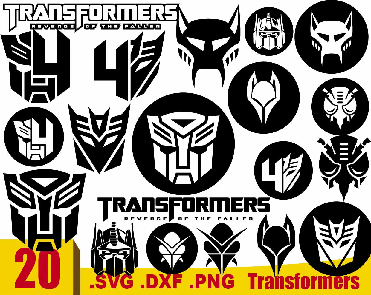 Transformer SVG Bundle, Transformer Silhouette svg, Autobots - Inspire ...