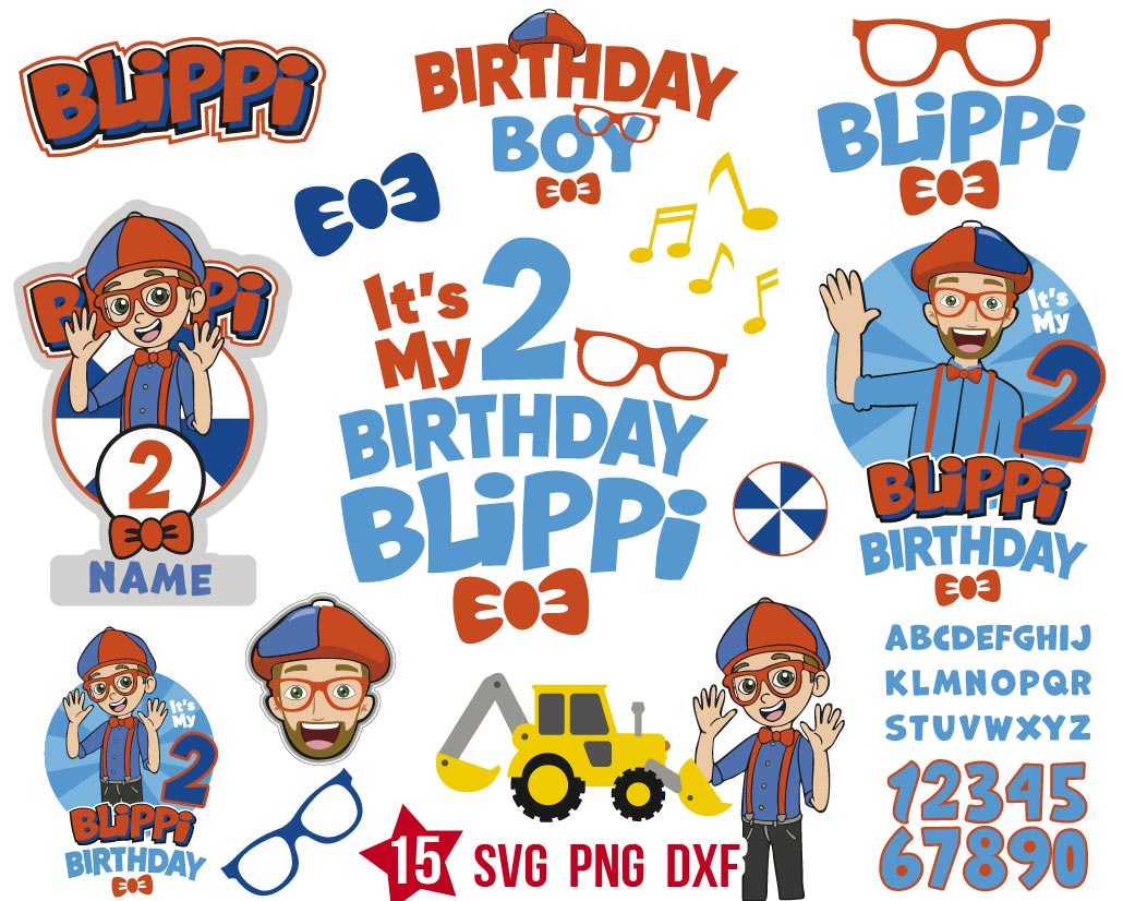 Birthday Blippi svg, Blippi Child Kids png svg, Blippi Birt | Inspire ...