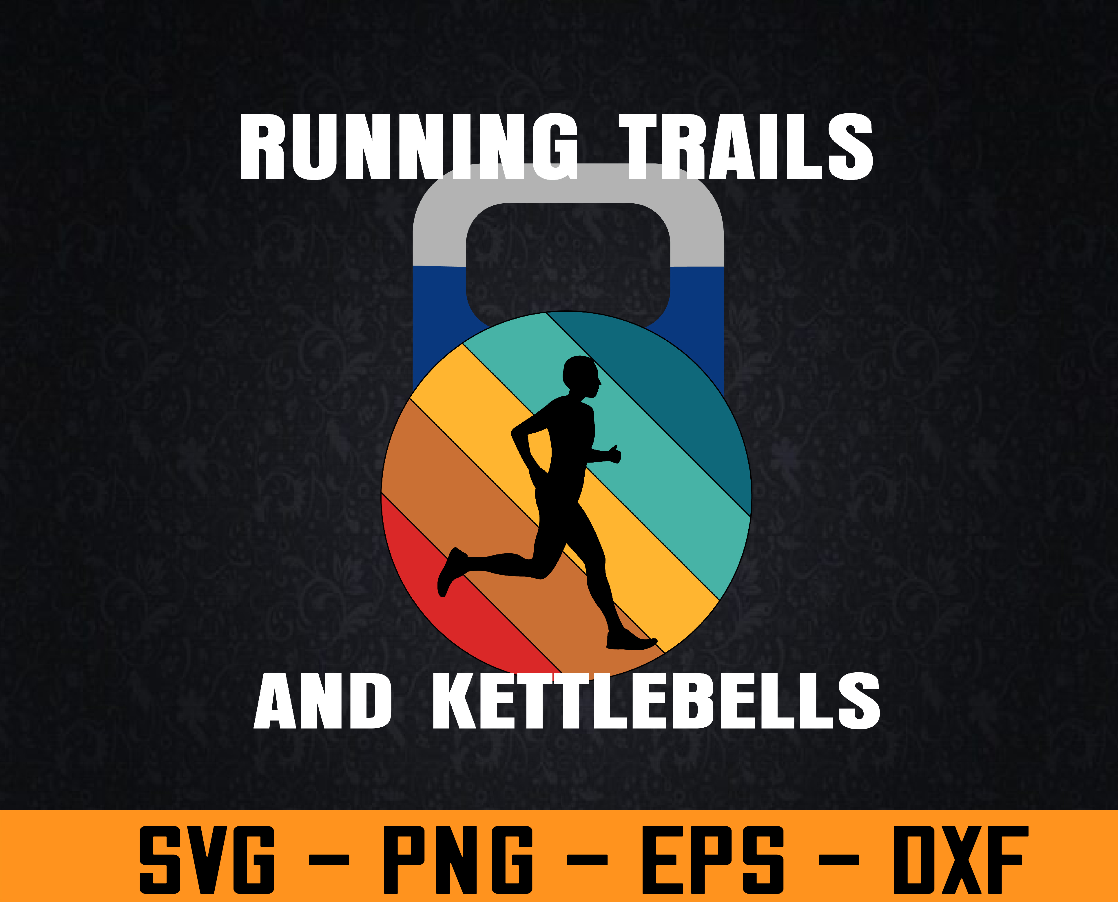 trail running svg - Inspire Uplift